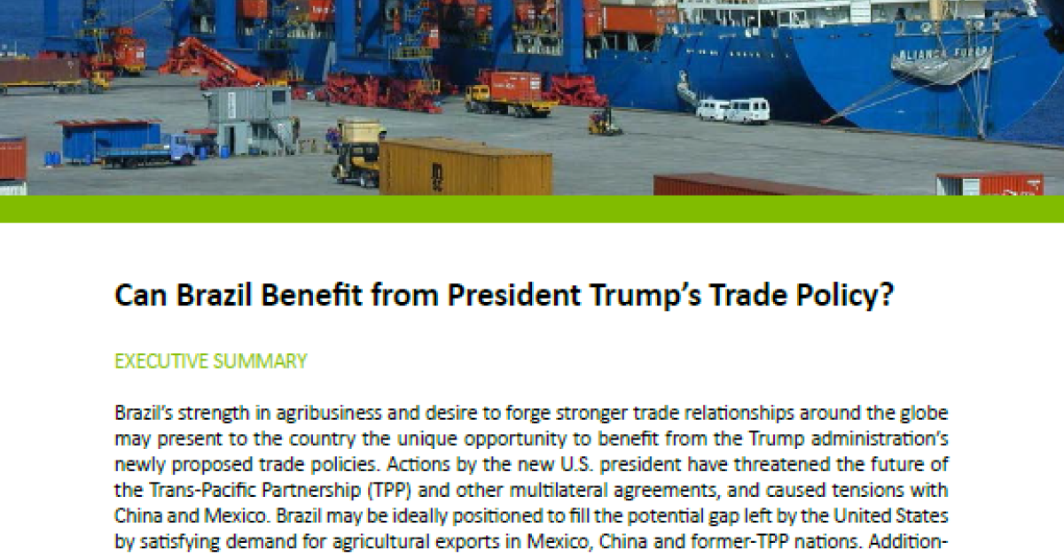 Event Summary: Can Brazil Benefit from President Trump's Trade Policy ...